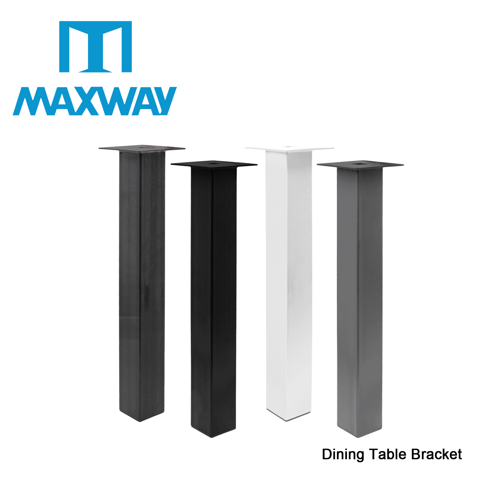 Single Square Tube Table Leg Iron Frame Spray Plastic Table Leg ...